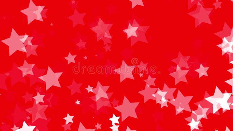 White Stars Fall Down and Move in To Camera on Black Space Background ...