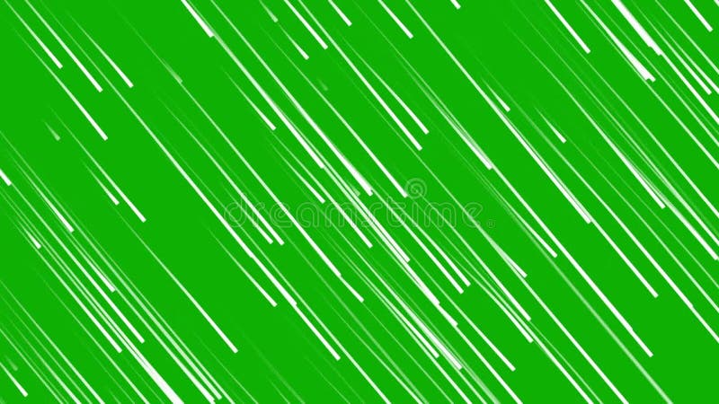 Falling White Streaks Motion Graphics with Green Screen Background ...
