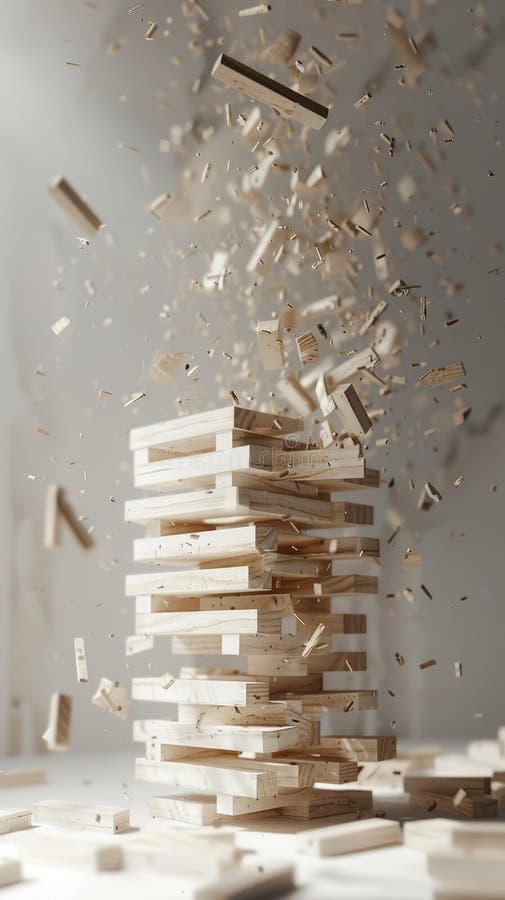 Falling Wooden Blocks from a Tower Mid-collapse Idea of Chaos and ...