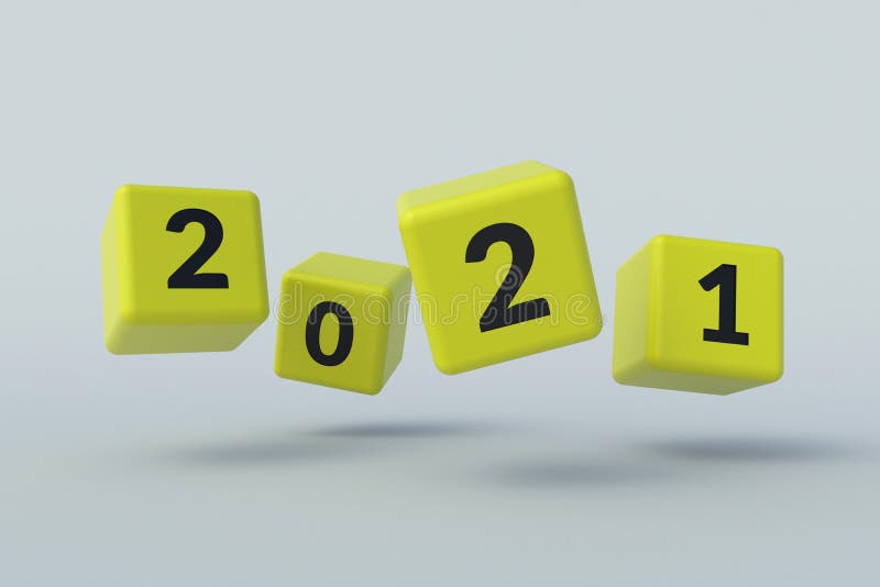 Cubes with numbers stock illustration. Illustration of three - 4318356