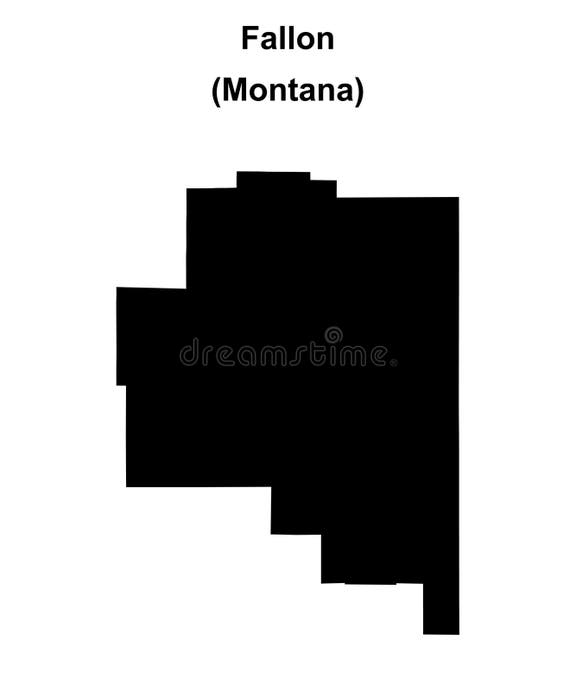 Fallon outline map stock vector. Illustration of fallon - 357458618