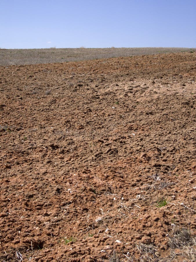 Fallow, chestnut soil stock photo. Image of water, relief - 297465828