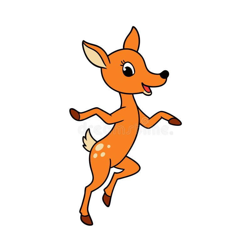 Fallow Deer Dancing Icon Vector Stock Vector - Illustration of nature ...