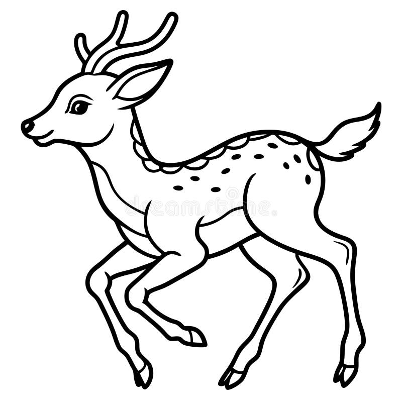 Fallow Deer Flies Icon Vector Stock Vector - Illustration of fallow ...