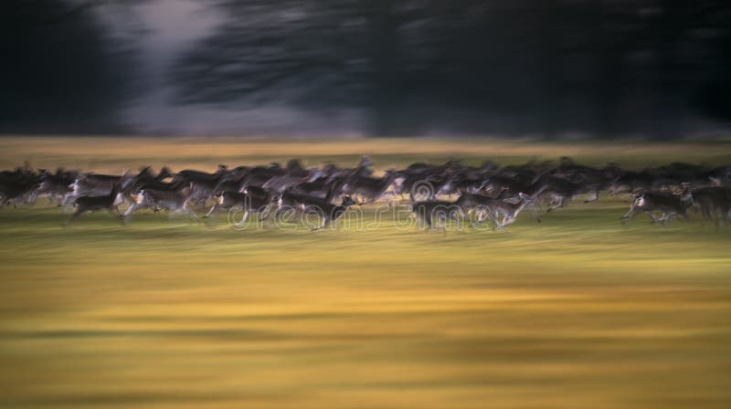 Wild Deer stock photo. Image of autumnal, graze, bambi - 45616904