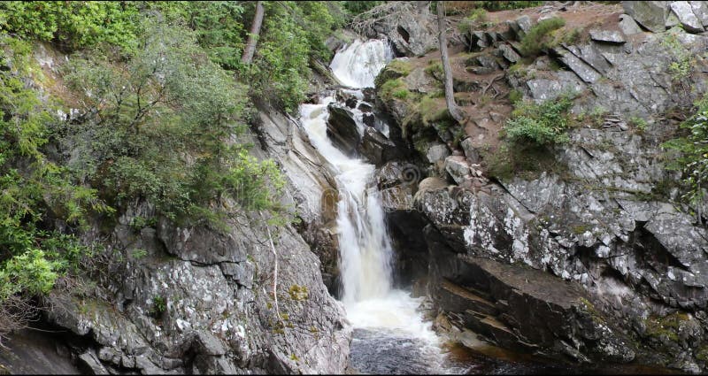 The Falls of Bruar stock footage. Video of flow, forest - 227531752