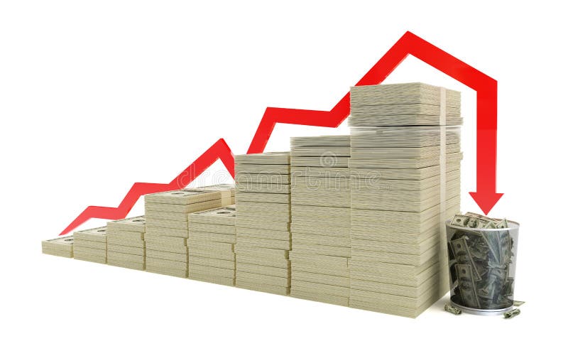 Falls of business stock image. Image of money, currency - 7509767