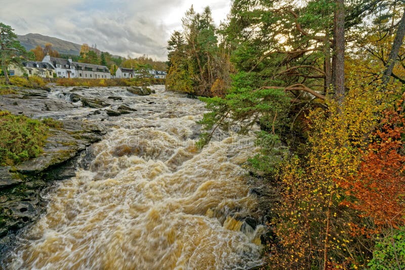 The Falls of Dochart stock image. Image of waterfall - 262510683