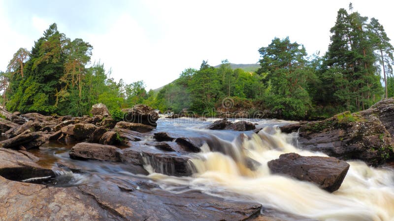 Falls of Dochart in Killin stock image. Image of rapids - 97471755