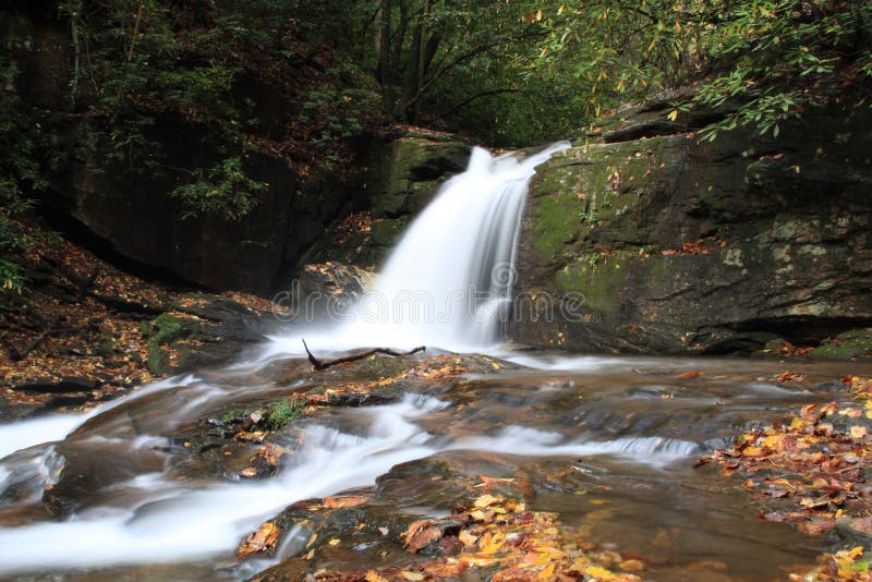 Falls on Dodd Creek Along Raven Cliff Falls Trail in Georgia Stock ...