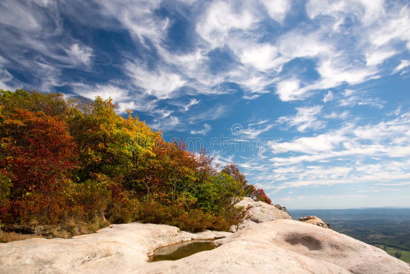 Falls foliage and blue sky stock photo. Image of scenic - 78927152