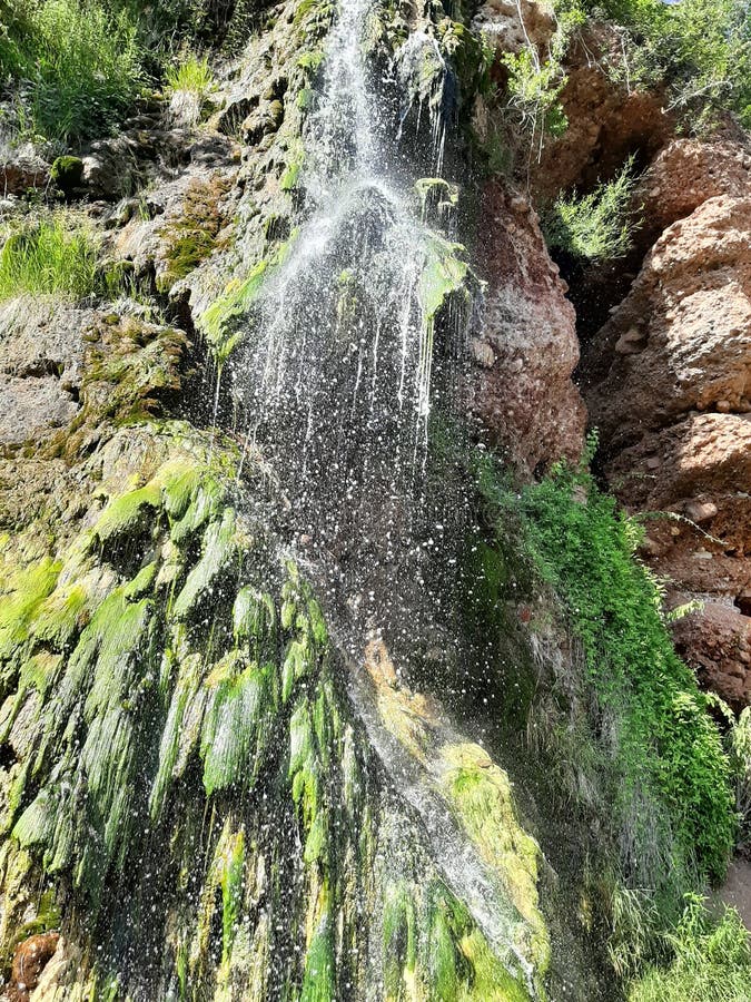 Waterfall in Hot Springs SD Stock Image - Image of sandstone, waterfall ...