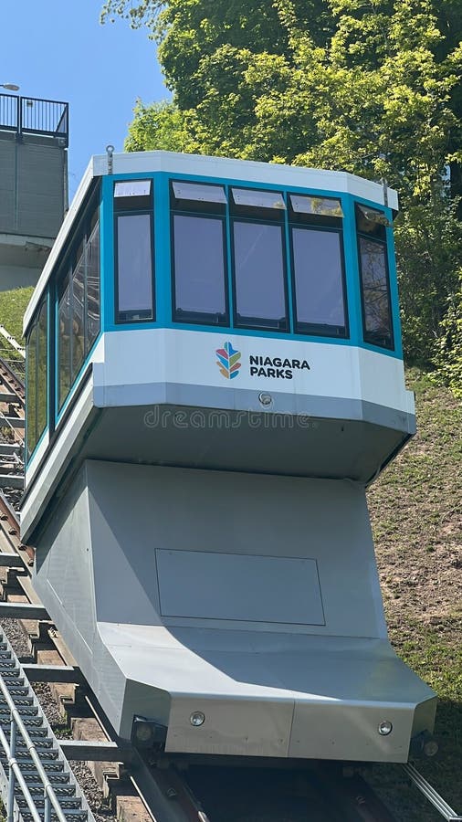 Falls Incline Railway (Funicular) at Niagara Falls in Ontario, Canada ...