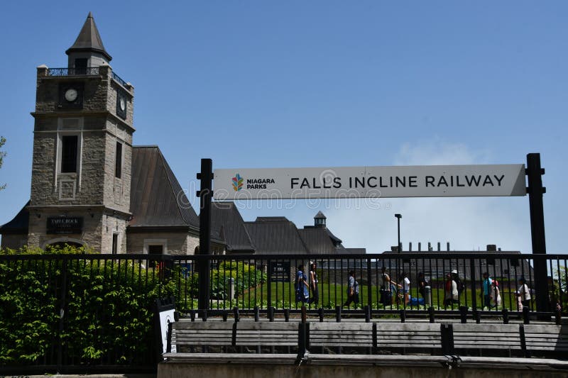 Falls Incline Railway (Funicular) at Niagara Falls in Ontario, Canada ...