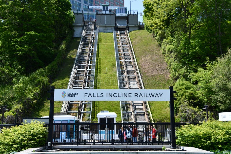 Falls Incline Railway (Funicular) at Niagara Falls in Ontario, Canada ...