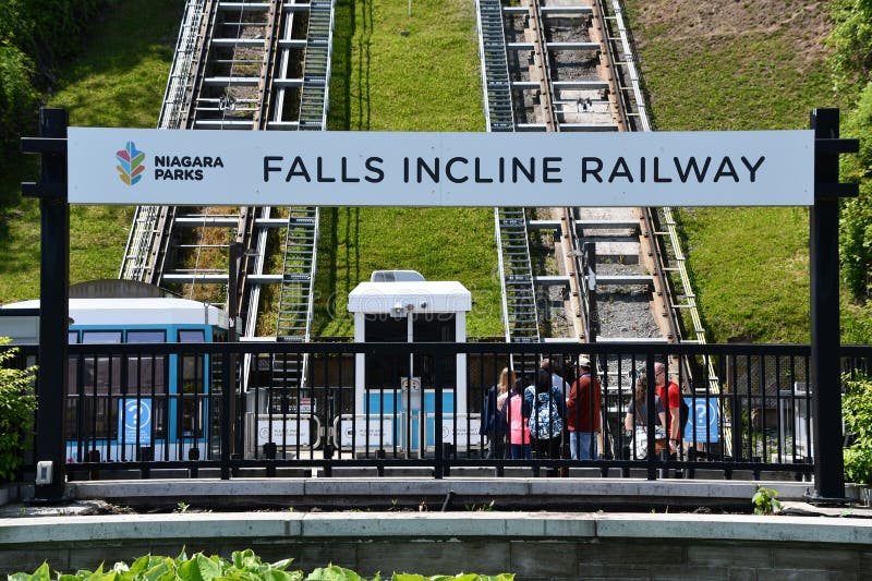 Falls Incline Railway (Funicular) at Niagara Falls in Ontario, Canada ...