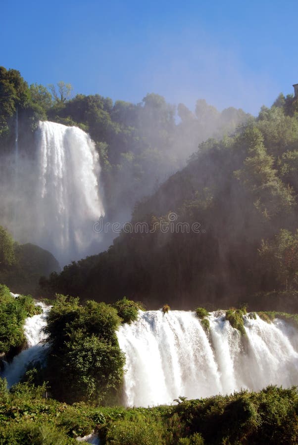 Falls Marmore - Terni - Umbria Stock Image - Image of forest, trees ...