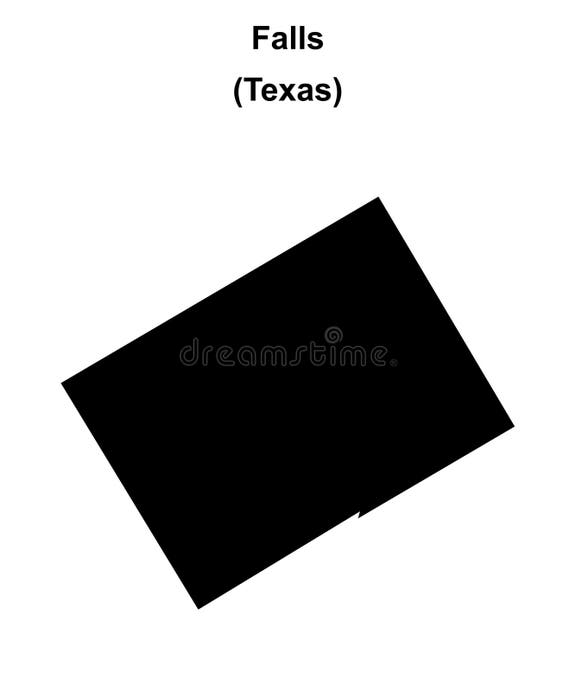 Falls outline map stock vector. Illustration of silhouette - 361791303