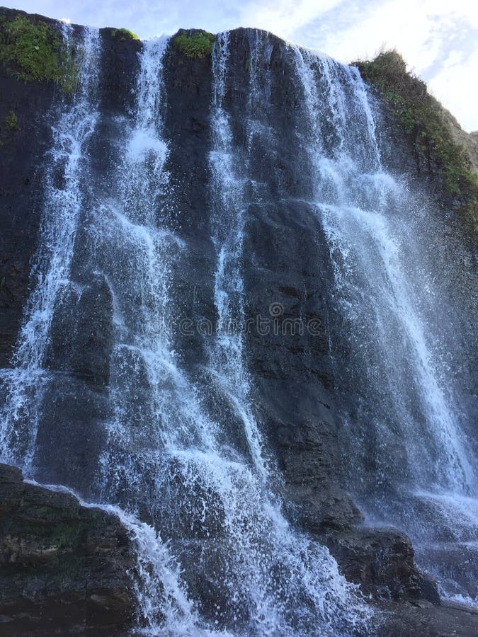 Waterfall stock photo. Image of reyes, point, waterfall - 136917446