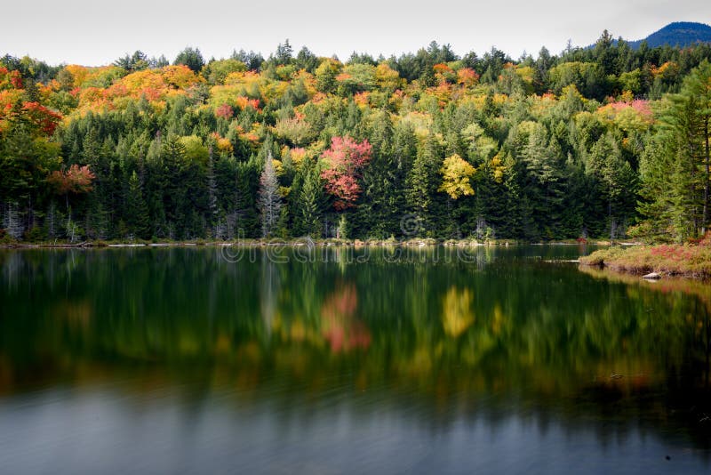 Falls Pond Near Kancamagus Highway in the White Mountains Stock Photo ...