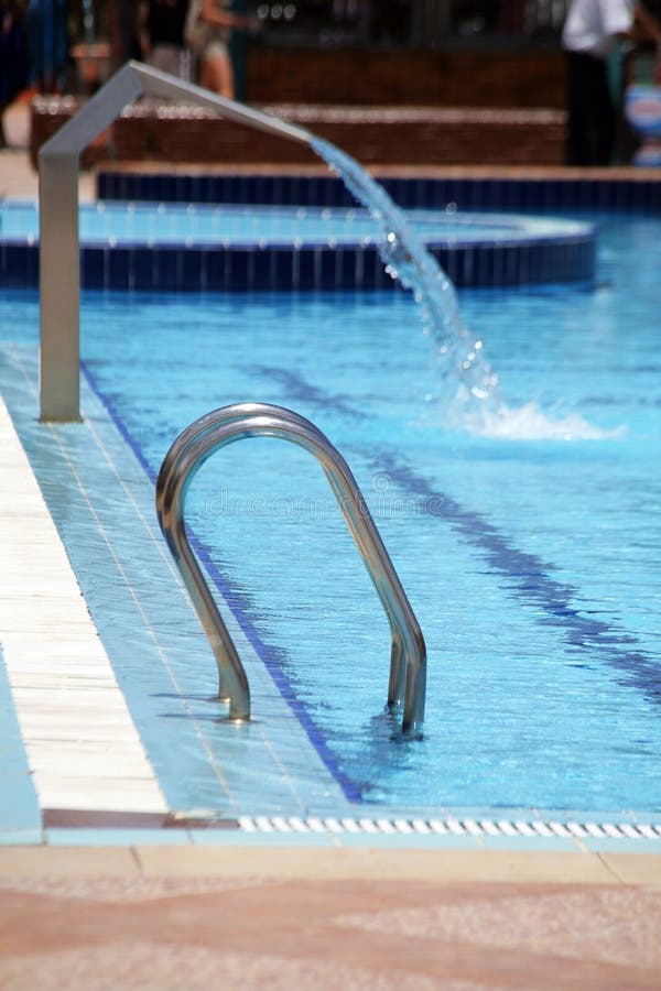 Falls in pool stock image. Image of swimming, clean, cold - 5256127