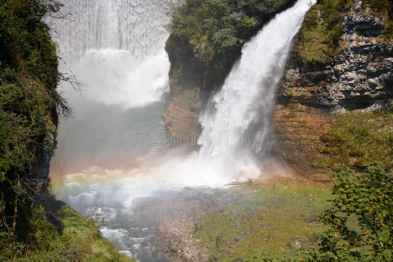 The Falls of the Rivers in Full at Spring Stock Photo - Image of ...