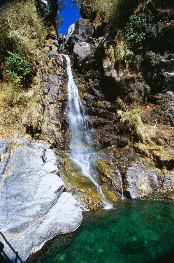 Indian falls Sikkim India stock image. Image of destination - 348651605