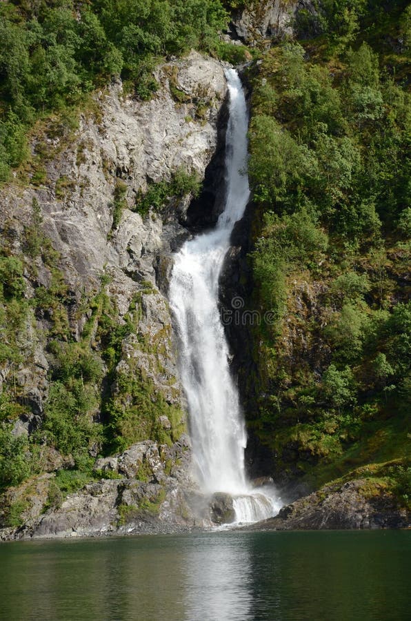Falls of Sognefjord stock photo. Image of mountains, water - 84581860