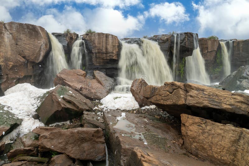 14 falls in Thika Kenya stock image. Image of river - 248645549