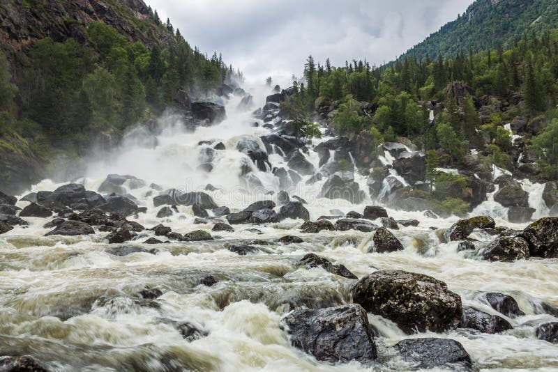 Falls Uchar stock photo. Image of beauty, summer, grass - 53204572