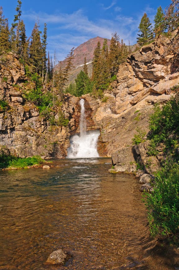 Falls in the Western Mountains Stock Photo - Image of scenic, rocks ...