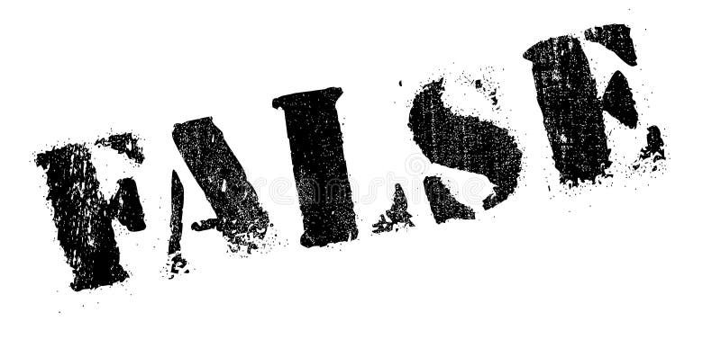 FALSCHER Stempel vektor abbildung. Illustration von aufkleber - 82560343