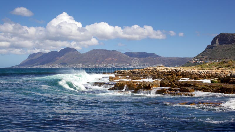 Coastal Road of False Bay, South Africa Stock Image - Image of tourist ...