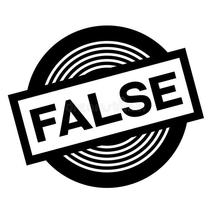 False black stamp stock vector. Illustration of false - 124266680