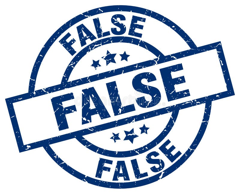 False blue round stamp stock vector. Illustration of sign - 101334308