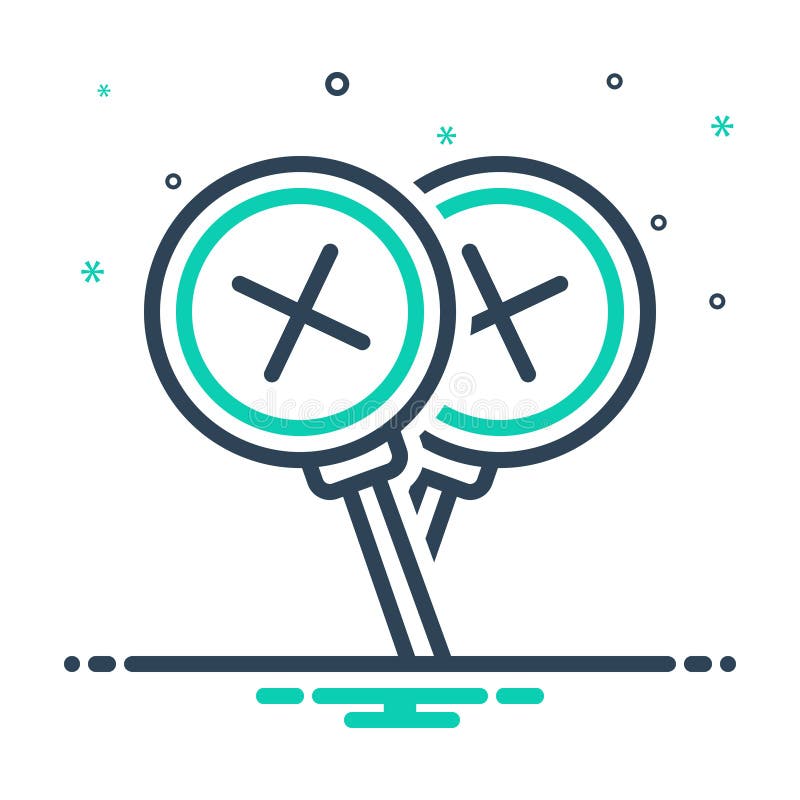 Mix Icon for False, Fabled and Phoney Stock Vector - Illustration of ...