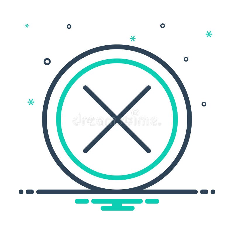 Mix Icon for False, Fabled and Phoney Stock Vector - Illustration of ...