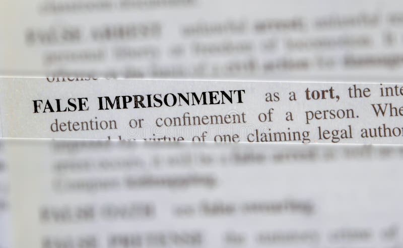 False imprisonment stock image. Image of printed, punishment - 322063347
