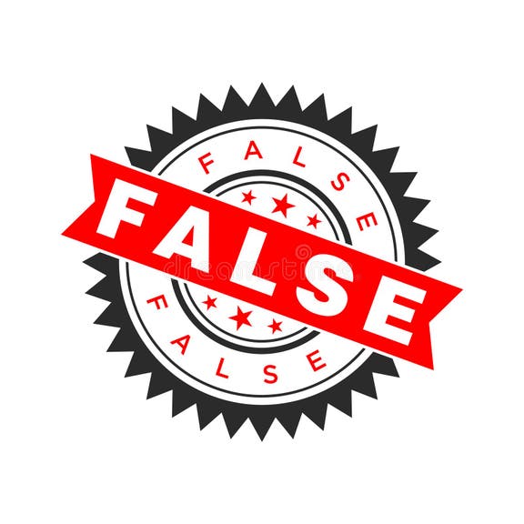 False Letter Rubber Stamp Template Design Stock Vector - Illustration ...