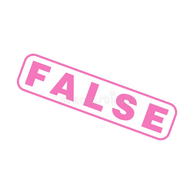 False Letter Rubber Stamp Template Design Stock Vector - Illustration ...