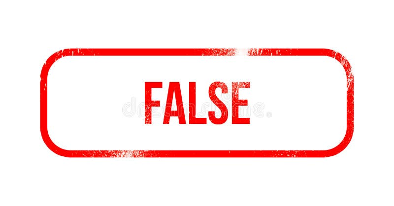 False - Red Sign with Clouds in Background Stock Photo - Image of ...