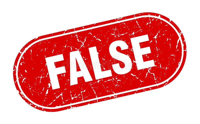 False sign stock vector. Illustration of seal, badge - 160382230