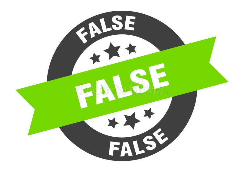 False Sign. False Vintage Retro Label Stock Vector - Illustration of ...