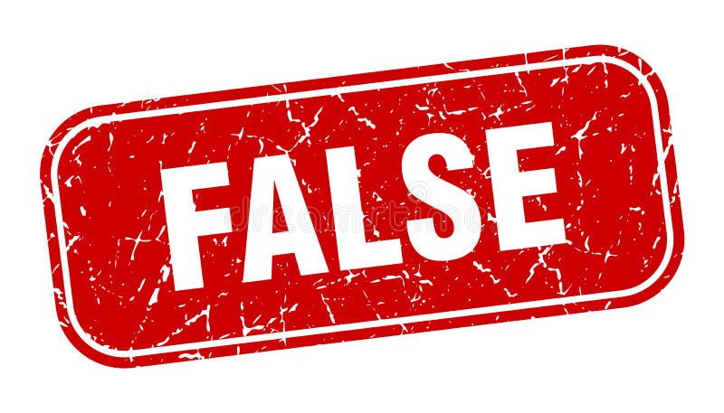 FALSE. Seal and imprint stock illustration. Illustration of white ...