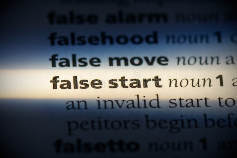 False start stock photo. Image of etymology, highlighted - 161577312