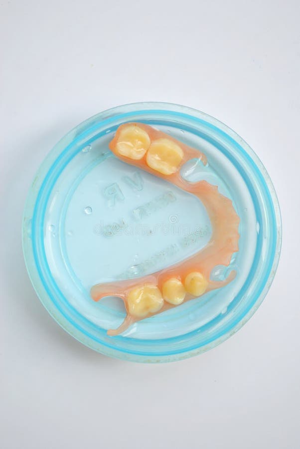 Acrylic Denture (False Teeth) Stock Image - Image of crown, denture ...