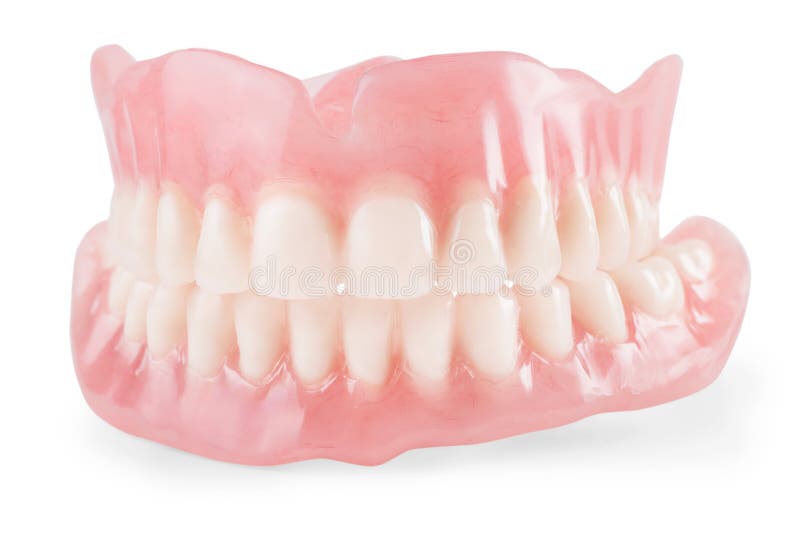 False teeth isolated stock photo. Image of prothesis - 104472270