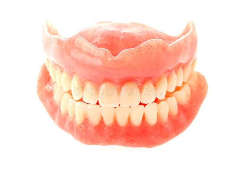 Set of false teeth stock image. Image of dentures, grinding - 19862283