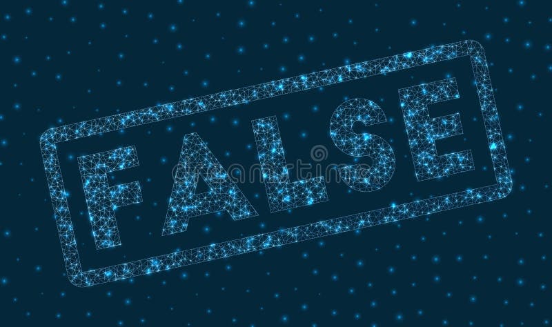 False Word on Red Rubber Stamp Stock Illustration - Illustration of ...