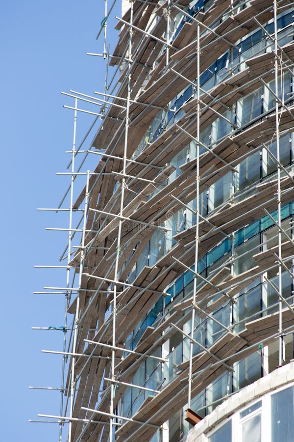 Construction falsework stock image. Image of building - 6115165
